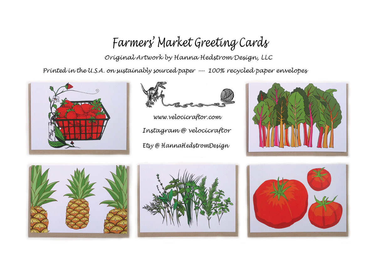 Farmers' Market Greeting Cards – Hanna Hedstrom Design