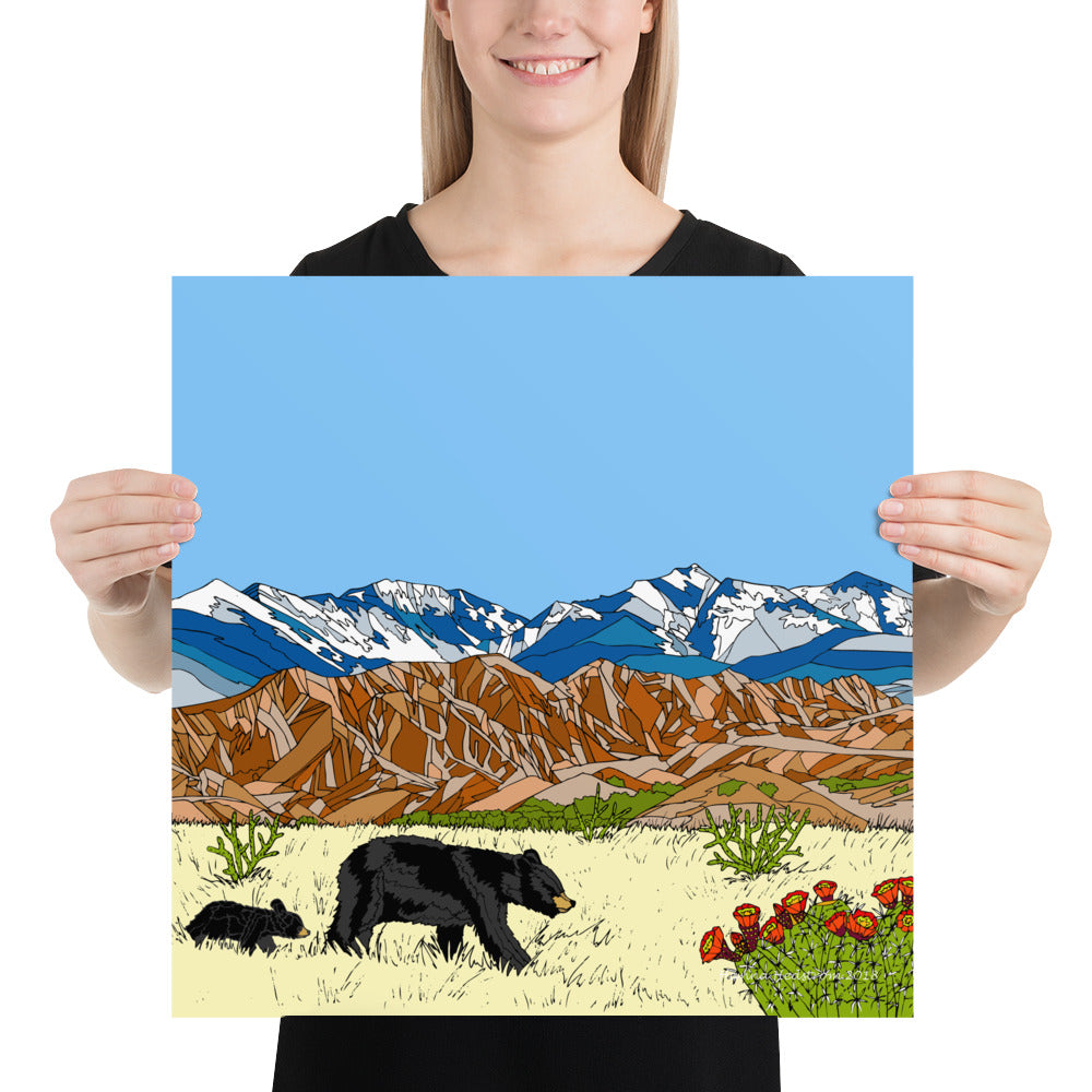 New Mexico Black Bears Poster – Hanna Hedstrom Design