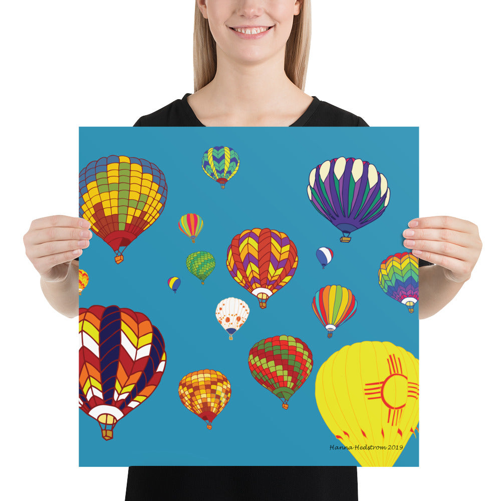 Hot Air Balloon Poster – Hanna Hedstrom Design