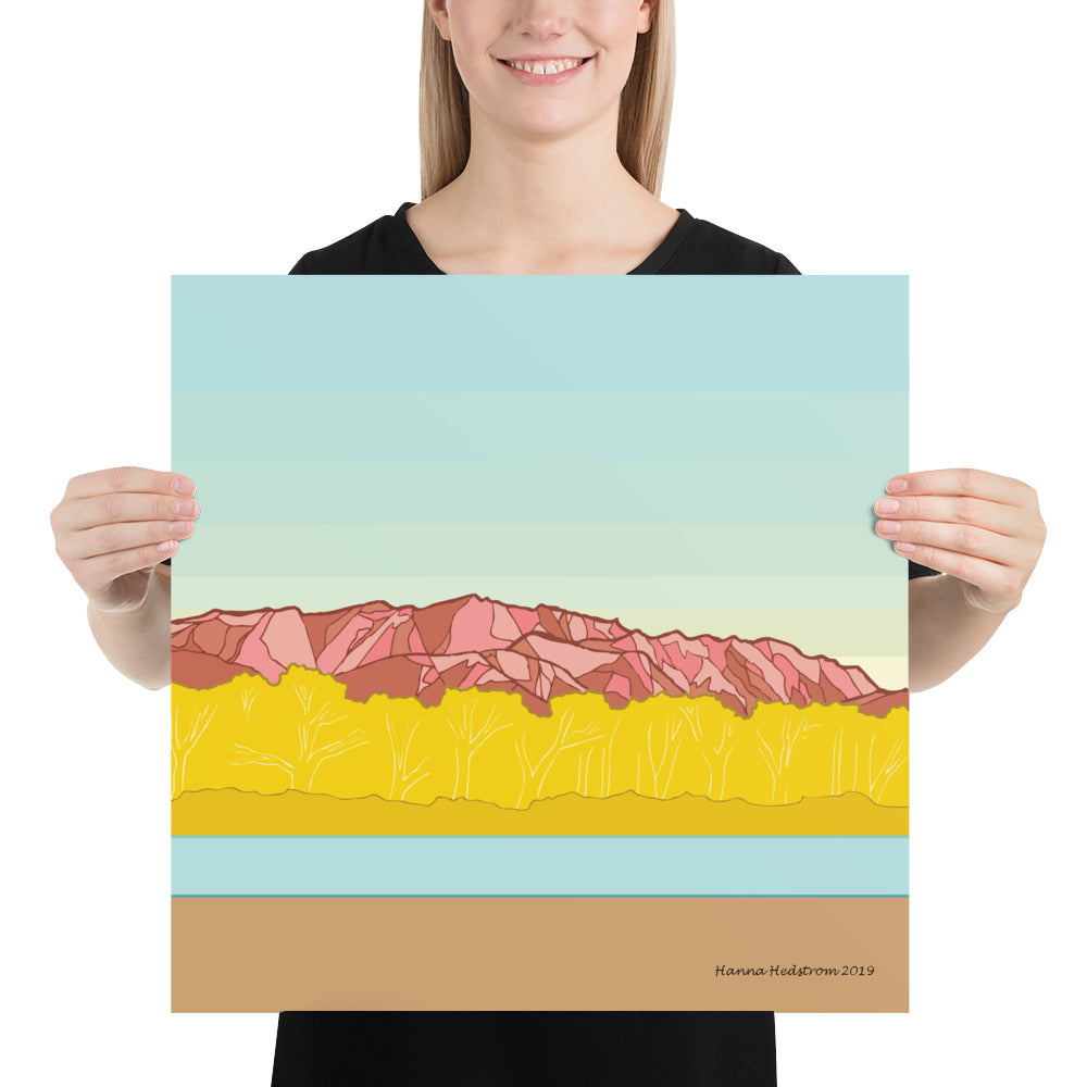 Sandia Mountains Poster – Hanna Hedstrom Design